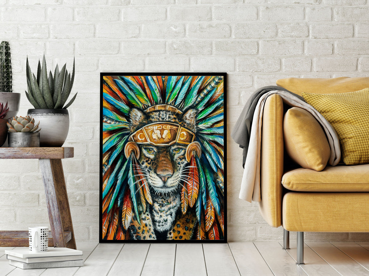 JAGUAR SHAMAN - PRINT – Black Feather Arts & Crafts