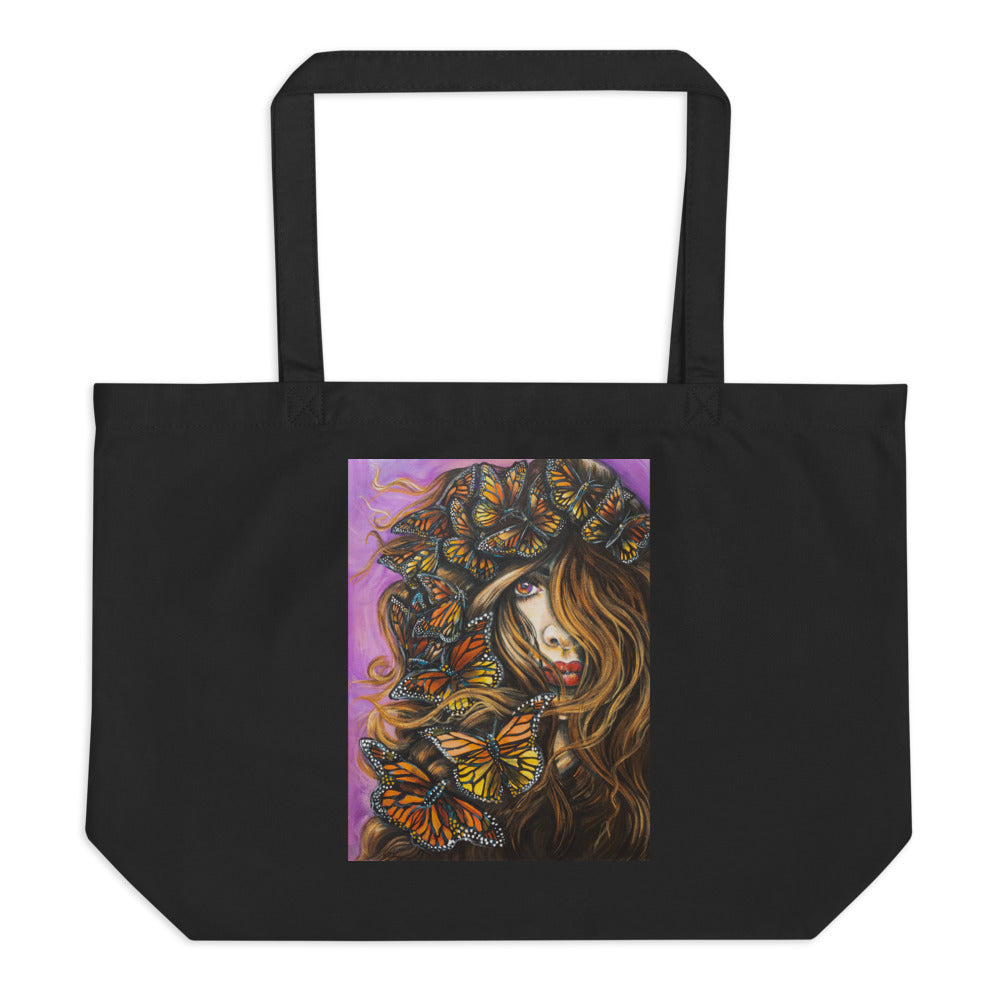 BECOMES HER VISION - ORGANIC TOTE (2 COLORS) – Black Feather Arts & Crafts